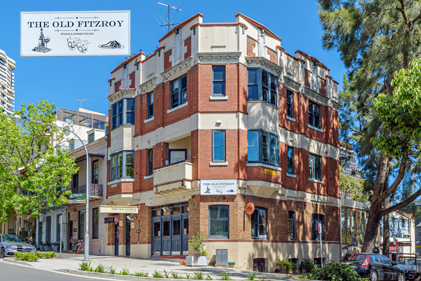 Old Fitzroy Hotel Woolloomooloo frontage + sign_mlead - PubTIC